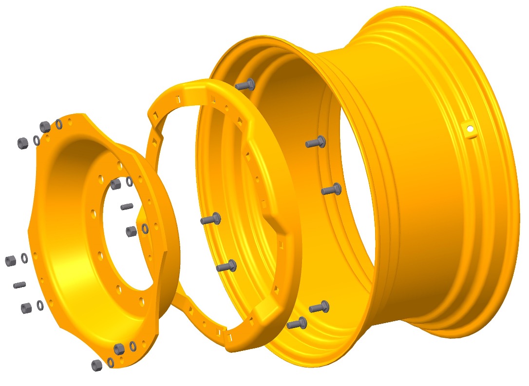 Adjustable Waffle Wheels for Agriculture - Titan